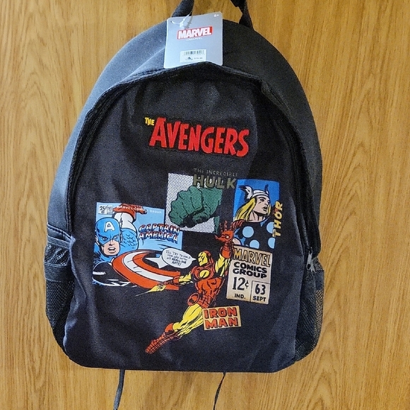 Marvel | Accessories | Marvel Avengers Black Backpack With Raised The ...
